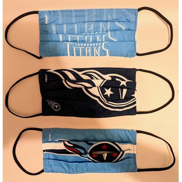Foco | Accessories | Three Tennessee Titans Pleated Face Cover Nfl ...
